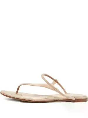 GIANVITO ROSSI Suede Thong Sandals