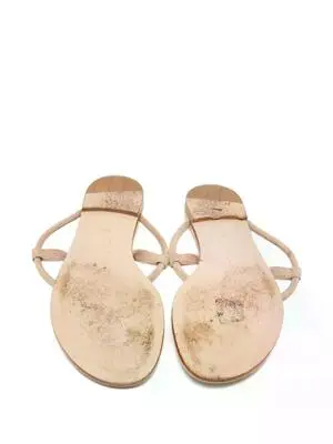 GIANVITO ROSSI Suede Thong Sandals
