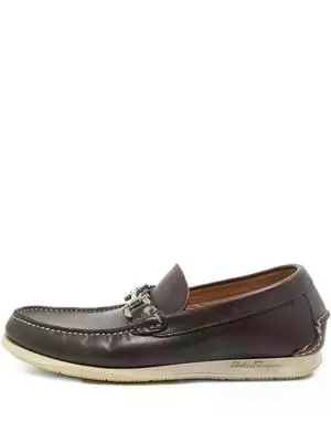 FERRAGAMO Gancini Leather Loafers