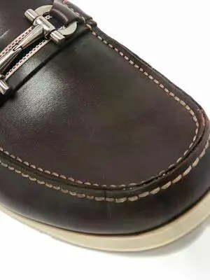 FERRAGAMO Gancini Leather Loafers