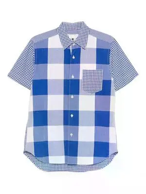 GANRYU COMME DES GARCONS 2019 Check-pattern Short-sleeve Shirt