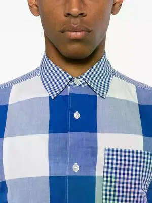 GANRYU COMME DES GARCONS 2019 Check-pattern Short-sleeve Shirt