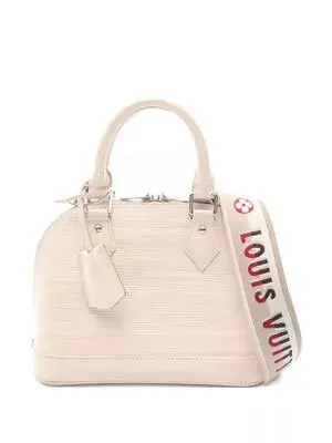 LOUIS VUITTON Alma Bb Epi Quartz Leather Tote Bag - Neutrals