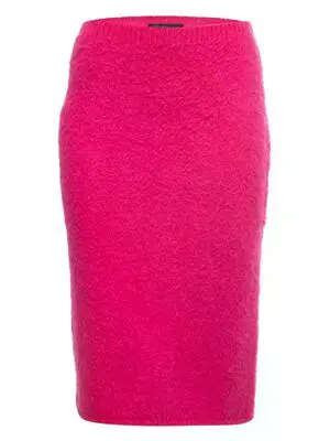 Versace Mohair-blend High-waisted Skirt