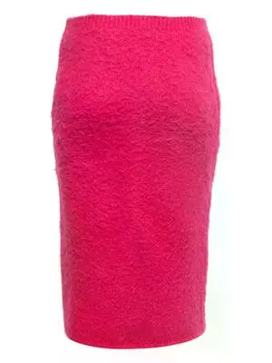 Versace Mohair-blend High-waisted Skirt