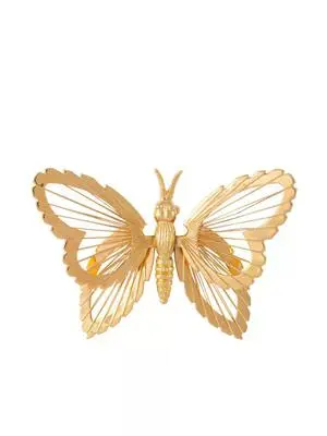 SUSAN CAPLAN 1970s Monet Butterfly Brooch - Gold