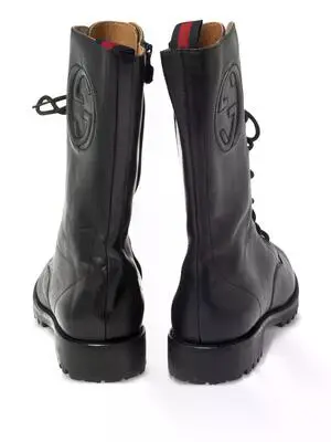 Gucci Interlocking G Combat Boots