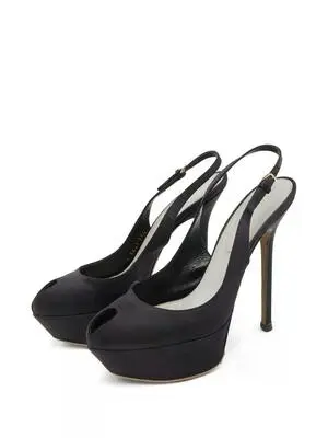 SERGIO ROSSI Vintage 120mm Satin Pumps