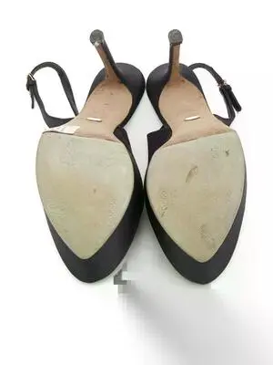 SERGIO ROSSI Vintage 120mm Satin Pumps