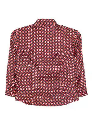 Prada 2000s Geometric-print Silk Shirt