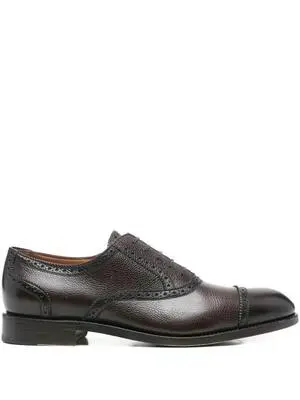 FERRAGAMO Leather Oxford Shoes - Brown