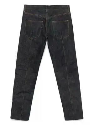 Prada 2010s Leather-paneled Jeans