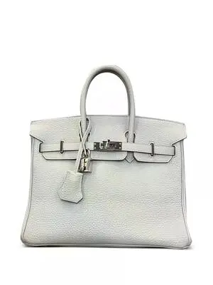 Hermès 2022 Birkin 25 Verso Togo Palladium-hardware Tote Bag - Grey
