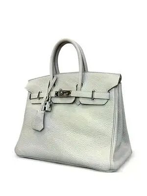 Hermès 2022 Birkin 25 Verso Togo Palladium-hardware Tote Bag - Grey