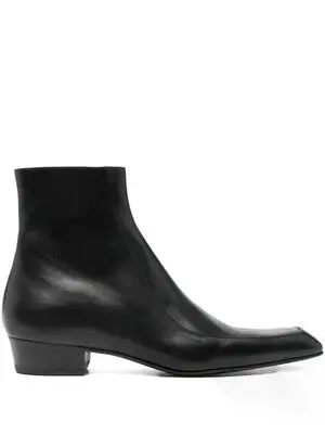 Saint Laurent Augustin Square-toe Boots