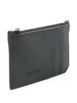 Bottega Veneta 2020s Intrecciato Piccolo Card Holder - Black