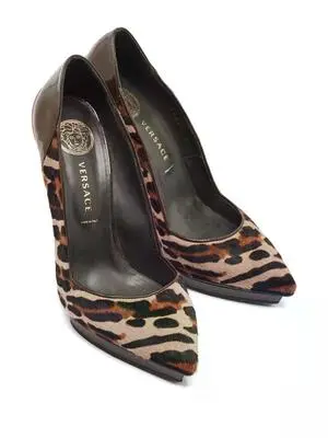 Versace 140mm Leopard-print Stiletto Pumps