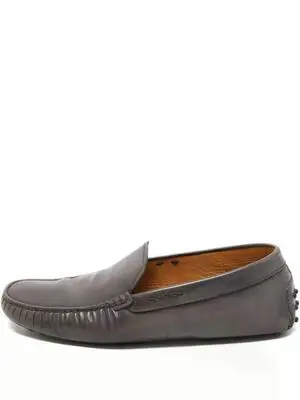 TOD'S Pebble-leather Detail Loafers - Brown