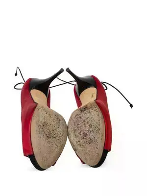 GIUSEPPE ZANOTTI 110mm Satin Pumps - Red