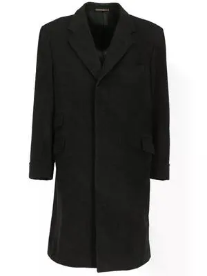 A.N.G.E.L.O. VINTAGE CULT 1990s Single-breasted Wool-cashmere Coat - Grey