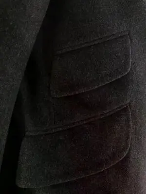 A.N.G.E.L.O. VINTAGE CULT 1990s Single-breasted Wool-cashmere Coat - Grey