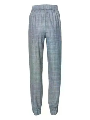 Tibi Plaid Banded-cuff Trousers