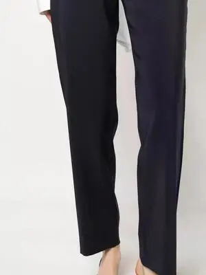 Giorgio Armani 1990s Slim-cut Wool-blend Trousers - Blue