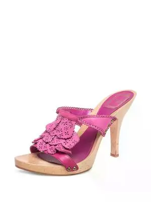 Dior 100mm Ruffle-detailed Sandals