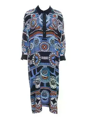 PETER PILOTTO Abstract-print Silk Dress
