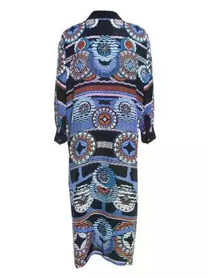 PETER PILOTTO Abstract-print Silk Dress