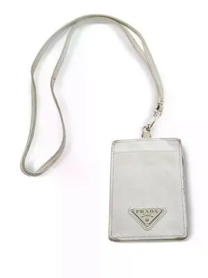Prada Saffiano Leather Id Holder - White