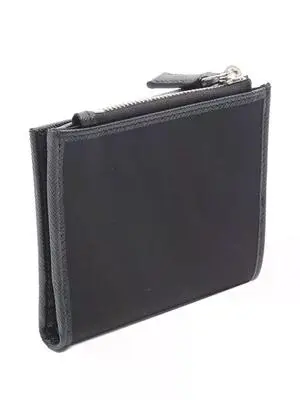 Prada 2013-2025 Saffiano-trimmed Tessuto Zip Bifold Wallet Small Wallets