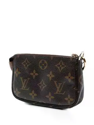 LOUIS VUITTON Monogram Affiche Mini Pochette Accessoires Handbag - Brown
