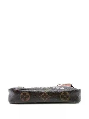 LOUIS VUITTON Monogram Affiche Mini Pochette Accessoires Handbag - Brown
