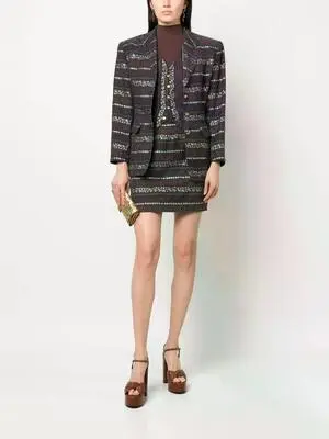JEAN PAUL GAULTIER 1990s Patterned Jacquard Skirt