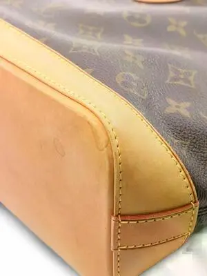 LOUIS VUITTON 2006 Lockit Monogram Handbag - Brown