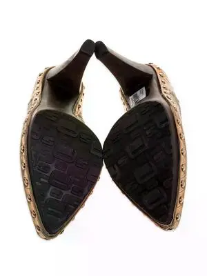 SERGIO ROSSI Embellished Heeled Mules