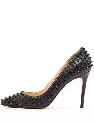 CHRISTIAN LOUBOUTIN 100mm Spike-embellished Pointed-toe Pumps