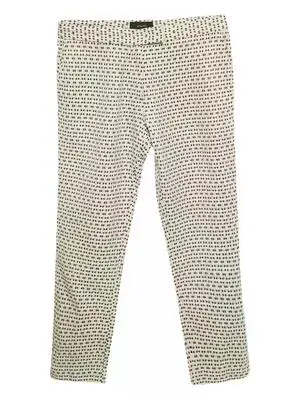 JOSEPH Geometric-pattern Trousers - White