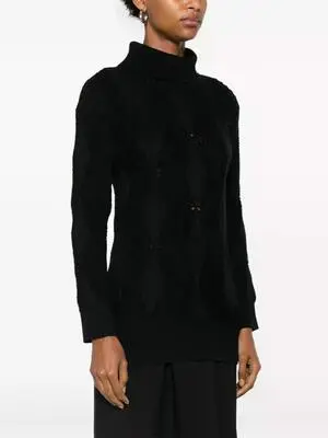 Issey Miyake 1980s Turtleneck Textured Sweater