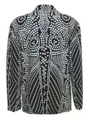 Norma Kamali Beaded Patterned Blazer