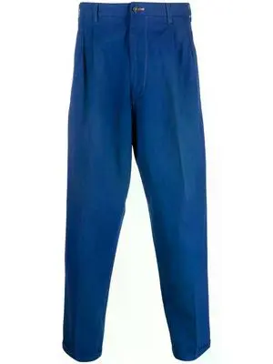 Yohji Yamamoto 1990s Straight-leg Tailored Trousers - Blue