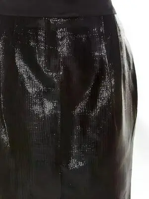 Escada Metallic Pencil Midi Skirt