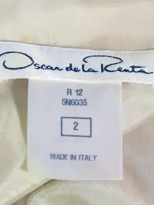 Oscar De La Renta Abstract-pattern Print Midi Dress