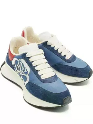 Alexander McQueen Sprint Runner Suede Sneakers