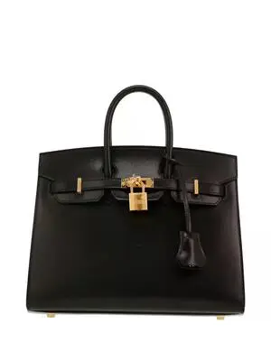 Hermès 2025 Birkin 25 Leather Tote Bag - Black