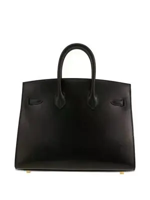 Hermès 2025 Birkin 25 Leather Tote Bag - Black