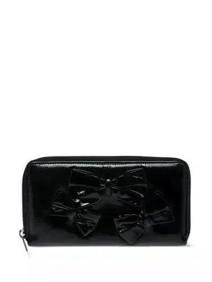 Valentino Garavani Bow-detail Wallet - Black