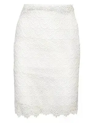 Valentino Garavani Lace Mini Skirt - White