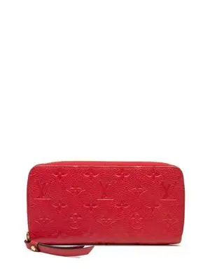 LOUIS VUITTON 2020 Monogram Empreinte Zippy Wallet Long Wallets - Red